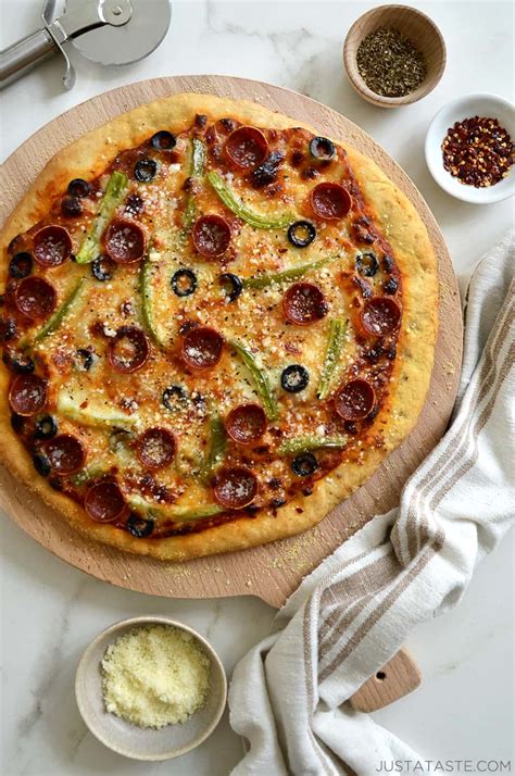 Easy Homemade Pizza Dough Without Yeast Just A Taste