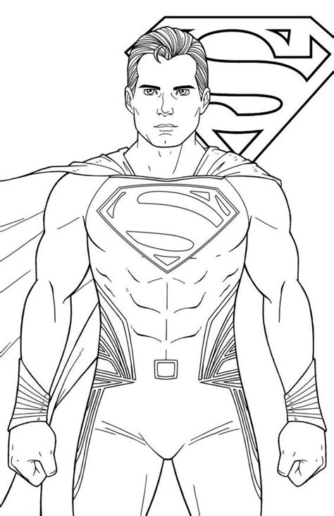 Tuyển Tập 20 Mẫu Tranh Tô Màu Superman Bé Nào Cũng Thích