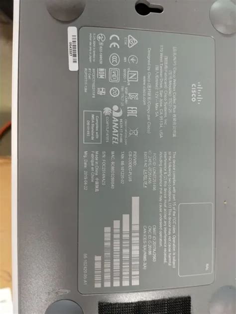 Cisco Webex Spark Codec Plus Ttc7 25 Video Conference Unit W Ps 118