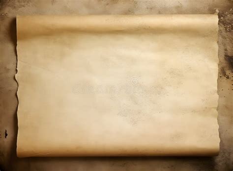 Aged Parchment Scroll Background For Text And Illustrations Stock