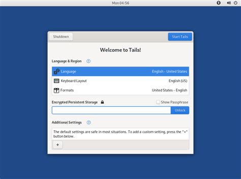 Tails Os With Encrypted Persistence On Unraid As A Vm Whitemattertech