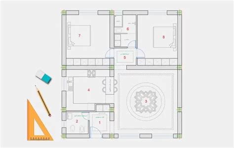 نقشه خانه دوبلکس چهار خوابه بدون پرتی