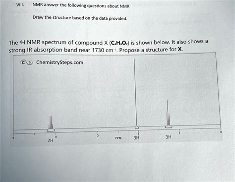 viii nmr answer the following questions about nmr draw the structure