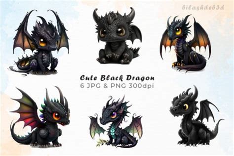 Watercolor Dragon Cute Back Wall Art Graphic By Bliss Wraps · Creative