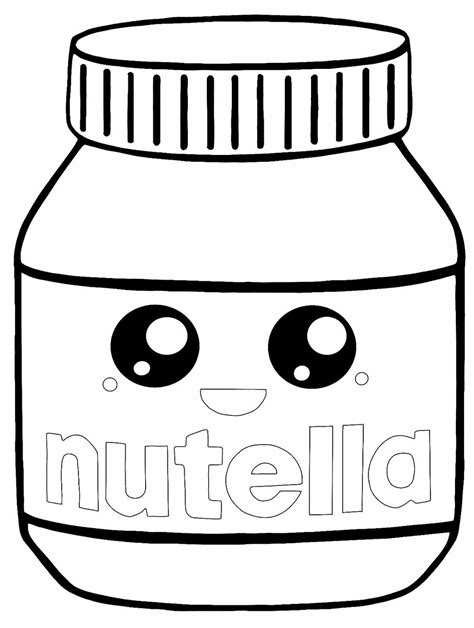 Kawaii De Comidas Para Colorir Desenhos Imprimir