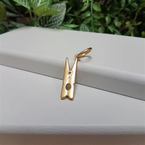 Pingente Prendedor Dourado Elo7 Produtos Especiais