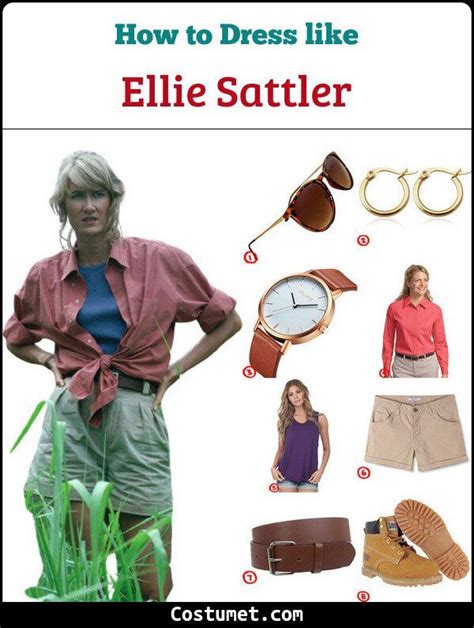 Ellie Sattler From Jurassic Park Costume For Cosplay And Halloween Jurassic Park Costume