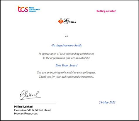 Jagadeeswara Reddy Ala On Linkedin Tcs