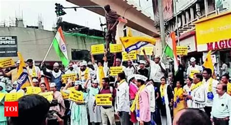 Neet Scam Aam Aadmi Party Protests Against Alleged Neet Scam Nagpur