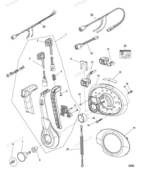 Mercury Rigging Parts And Accessories Remote Controls And Components Oem Parts Diagram For Remote
