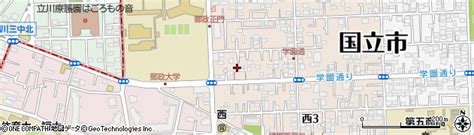 東京都国立市西2丁目31 13の地図 住所一覧検索｜地図マピオン