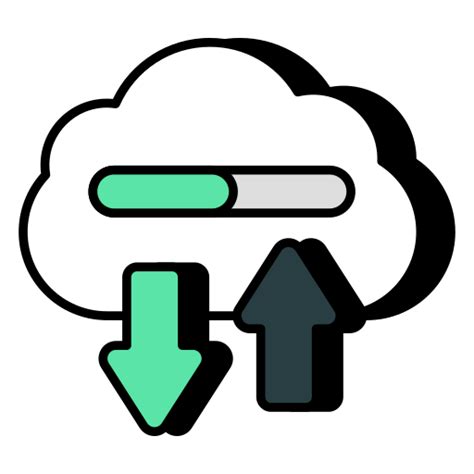 Cloud Data Transfer Data Exchange Data Transmission Data Sync Data Synchronization Icon