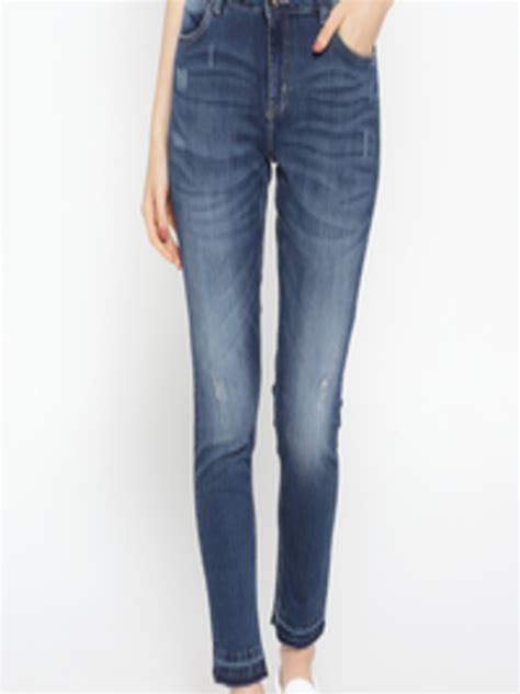 Buy Us Polo Assn Women Women Navy Blue Super Skinny Fit Mid Rise