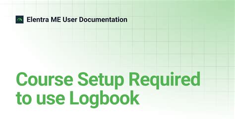 Course Setup Required To Use Logbook Elentra Me User Documentation