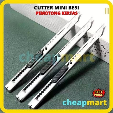 Jual Cutter Mini Besi Pisau Kater Pisau Seni Cutter Kuter Small Cuter