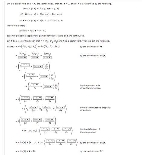 Solved If F Is A Scalar Field And F G Are Vector Fields Chegg