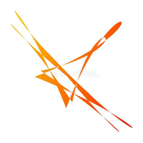 Abstract Random Geometric Shape Non Figural Non Figurative Artistic Illustration Stock Vector