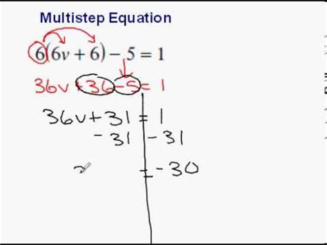 Multi Step Equations Examples Tessshebaylo