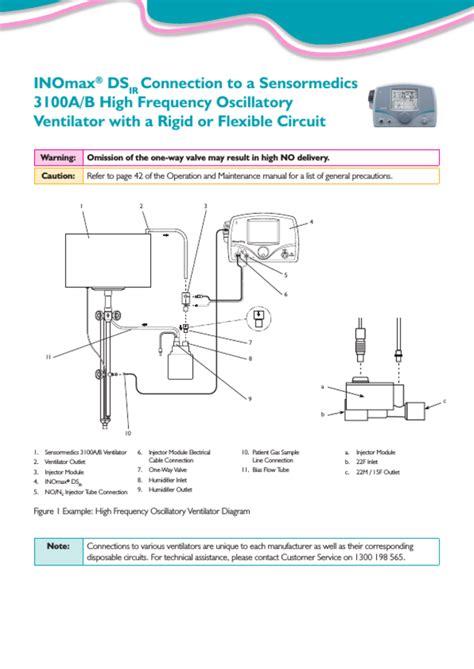 Inomax Connection Guide To Sensormedics 3100 Series Hfov With A Rigid