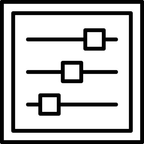 Adjust Line Icon Vector Art At Vecteezy