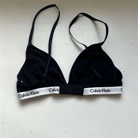 Navy Blue Calvin Klein Bra Size Xs S Snug Fit Depop