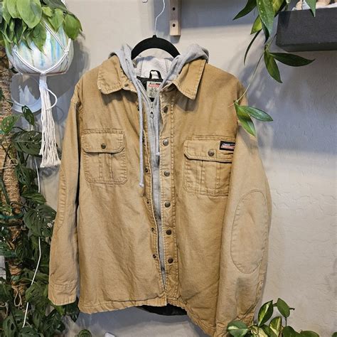 Vintage Sandstone Colored Dickies Utility Hooded Depop
