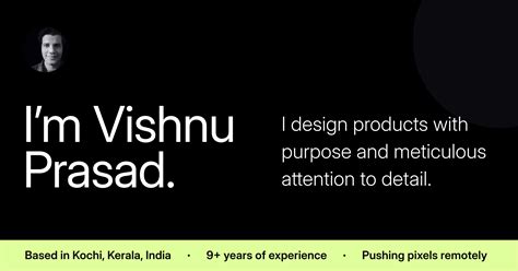 vishnu prasad v p digital product designer