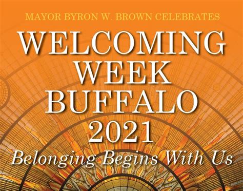 News Flash • National Welcoming Week In The City Of Buffalo