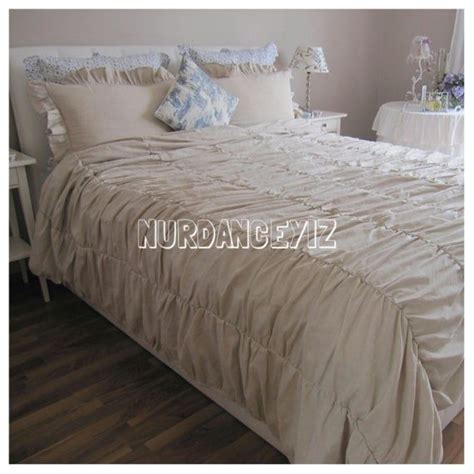 Super Oversized King Duvet Cover Queen Cotton Linen RUCHED Etsy
