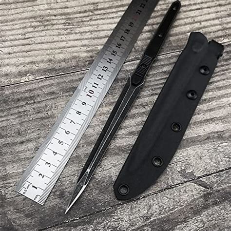 Huaao 9 4in Tactical Fixed Blade Knife With Sheath 440c Stainless