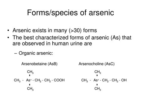 Ppt Arsenic Exposure Testing Powerpoint Presentation Free Download