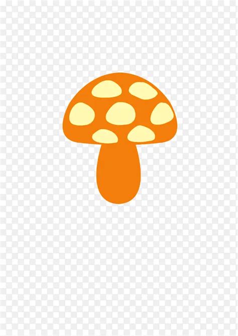 卡通橘色小蘑菇背景图片素材下载 图片编号qvrwmzan 免抠素材网