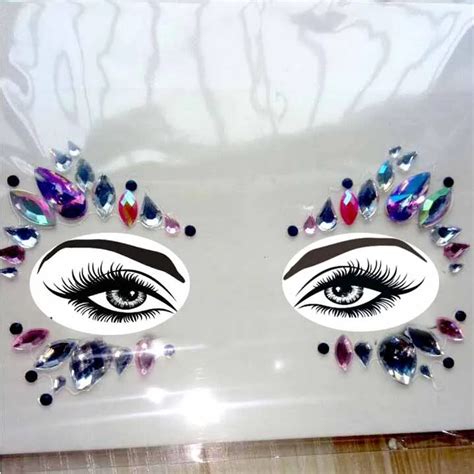 Инс клей лицо драгоценные камни горный хрусталь Временные татуировки Драгоценности фестиваль