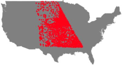 Plotting How To Plot Coordinates With Different Colors On A Map Mathematica Stack Exchange