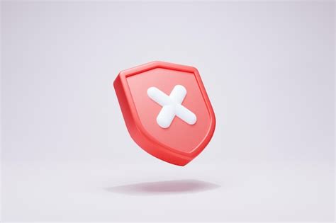 3d рендеринг концепции безопасности защита безопасность значок щита