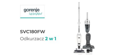 Gorenje SVC180FW Odkurzacz Pionowy Max Elektro
