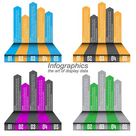 Premium Vector Collection Infographic Template For Modern Data