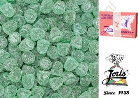 Confiserie Joris Menthol Groentjes Hard 200 Gram Candyshoponline Nl