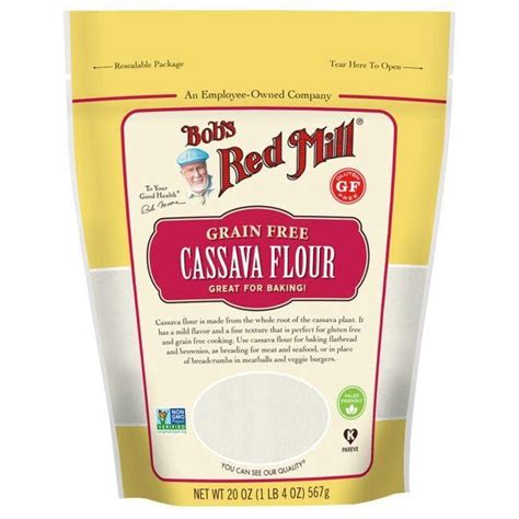 Bobs Red Mill Grain Free Cassava Flour 20 Oz Pkg Swanson®