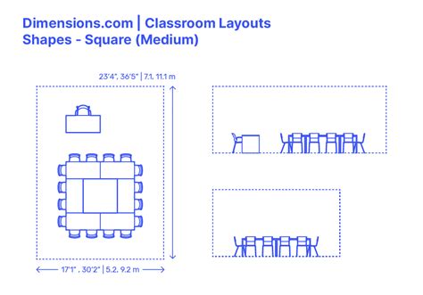 Classroom Layout Clearances Dimensions And Drawings