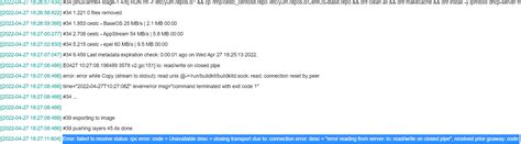 Error Failed To Receive Status Rpc Error Code Unavailable Desc Closing Transport Due To