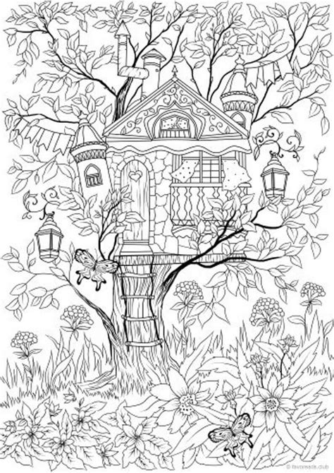 41 Treehouse Coloring Pages  ~ Redaksi Detikcuy