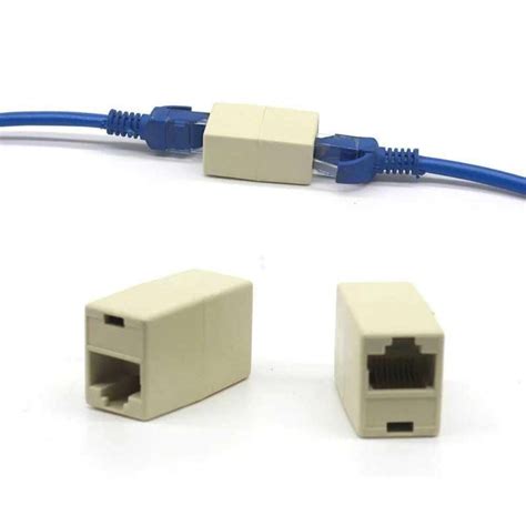 Jual Adapter Konektor Rj45 Network Changer Lan Extension Connector Aksesoris Rumah Kabel Lan