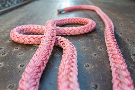 Premium Photo High Angle View Of Pink Tied On Rope