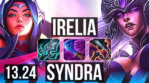 IRELIA Vs SYNDRA MID 14 1 2 Legendary 7 Solo Kills 700 Games KR Master 13 24 YouTube
