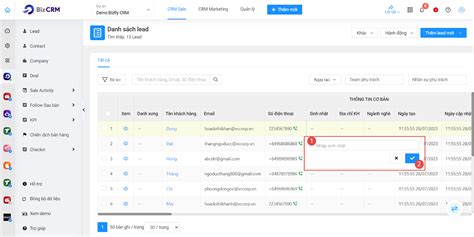 2 Chỉnh sửa dữ liệu help bizfly vn