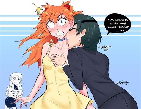Rule 34 2girls 3girls Asian Female Asuka Langley Sohryu Blonde Hair