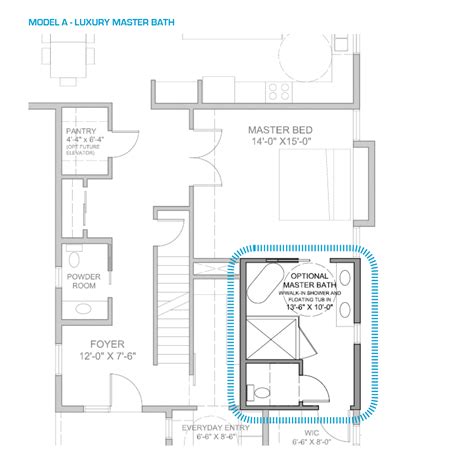 Master Bathroom Floor Plans With Walk In Shower