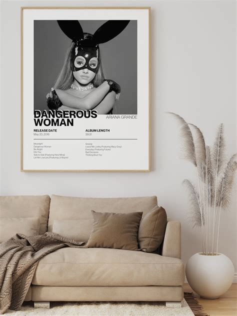 Ariana Grande Dangerous Woman Album Cover Poster