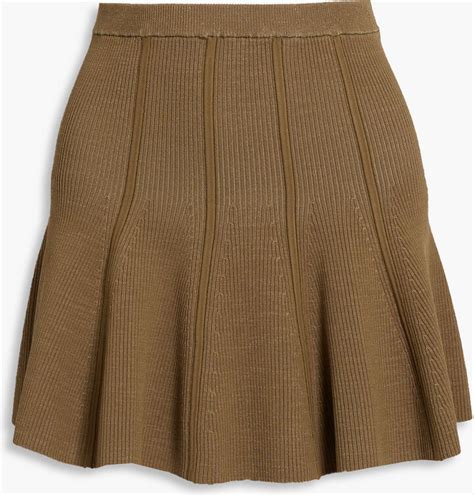Dion Lee Fluted Ribbed Knit Mini Skirt ShopStyle